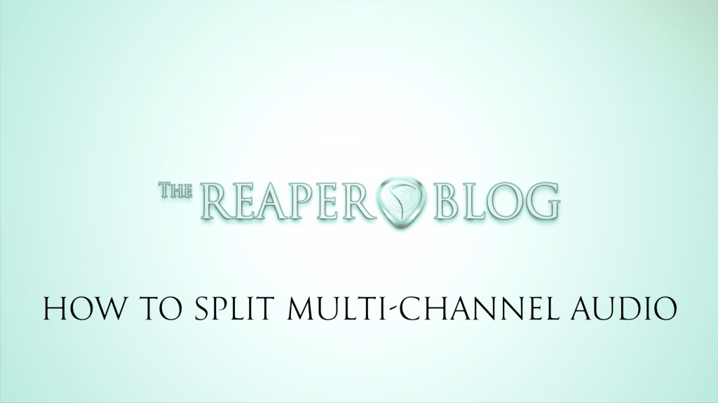 How To Split Multi-Channel Audio in REAPER | The REAPER Blog