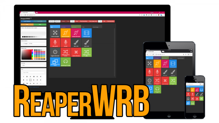 ReaperWRB Converts a REAPER toolbar into mobile-friendly remote control ...
