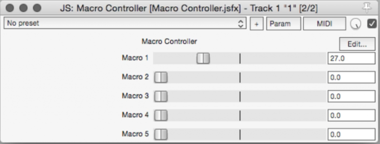 Macro Controls - Link one parameter to many FX parameters | The REAPER Blog