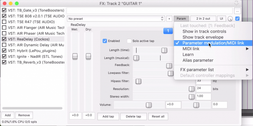 Dynamic Delay and how to make any FX dynamic in REAPER | The REAPER Blog