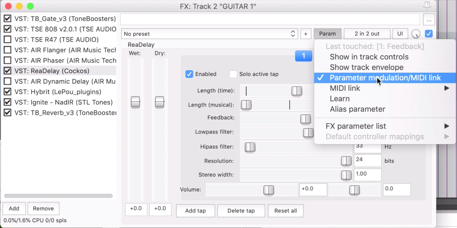 Dynamic Delay and how to make any FX dynamic in REAPER | The REAPER Blog