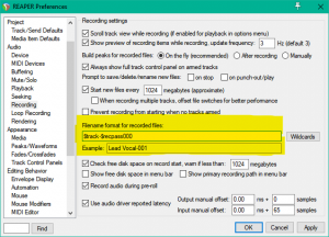REAPER 101: File Names | The REAPER Blog