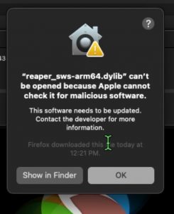 REAPER on MacOS 13 Ventura Install Guide including Extensions | The REAPER Blog